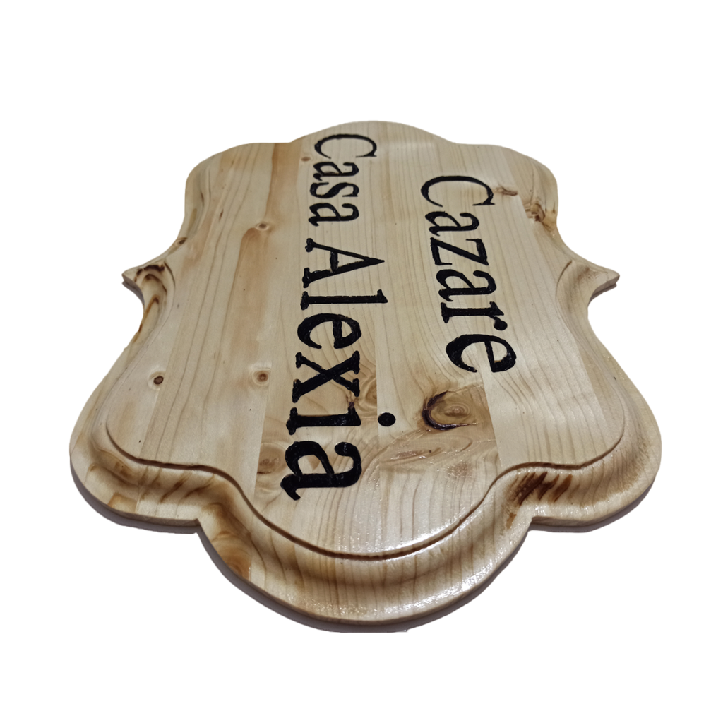 Tabliță din lemn cu text personalizat - Mobila Banat